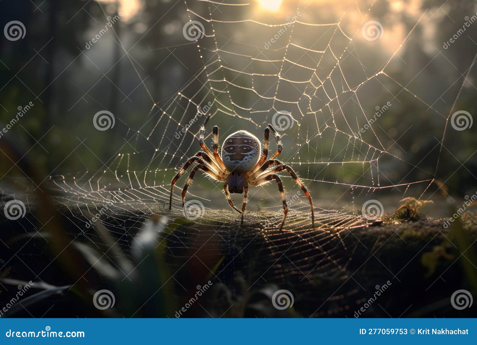 Spider Structure Flat Infographics Vector Illustration | CartoonDealer ...