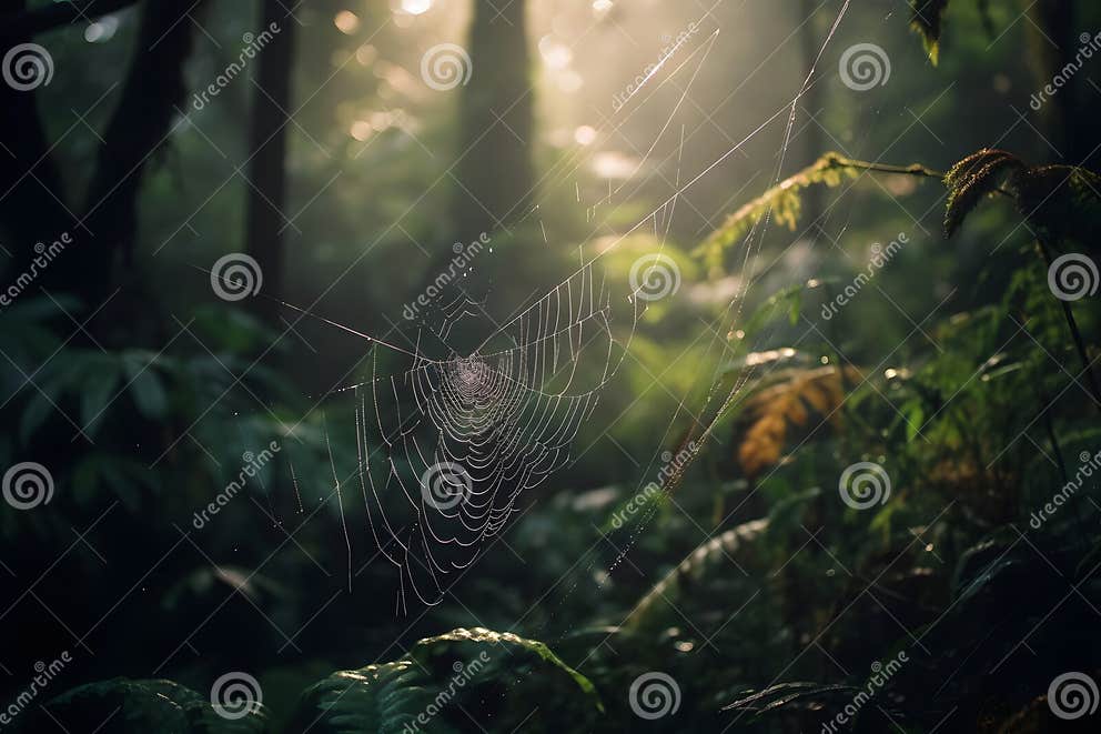 A Spider Web is a Structure Created by Spiders Stock Illustration ...