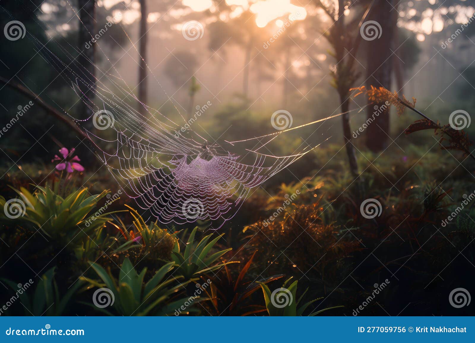 A Spider Web is a Structure Created by Spiders Stock Illustration ...