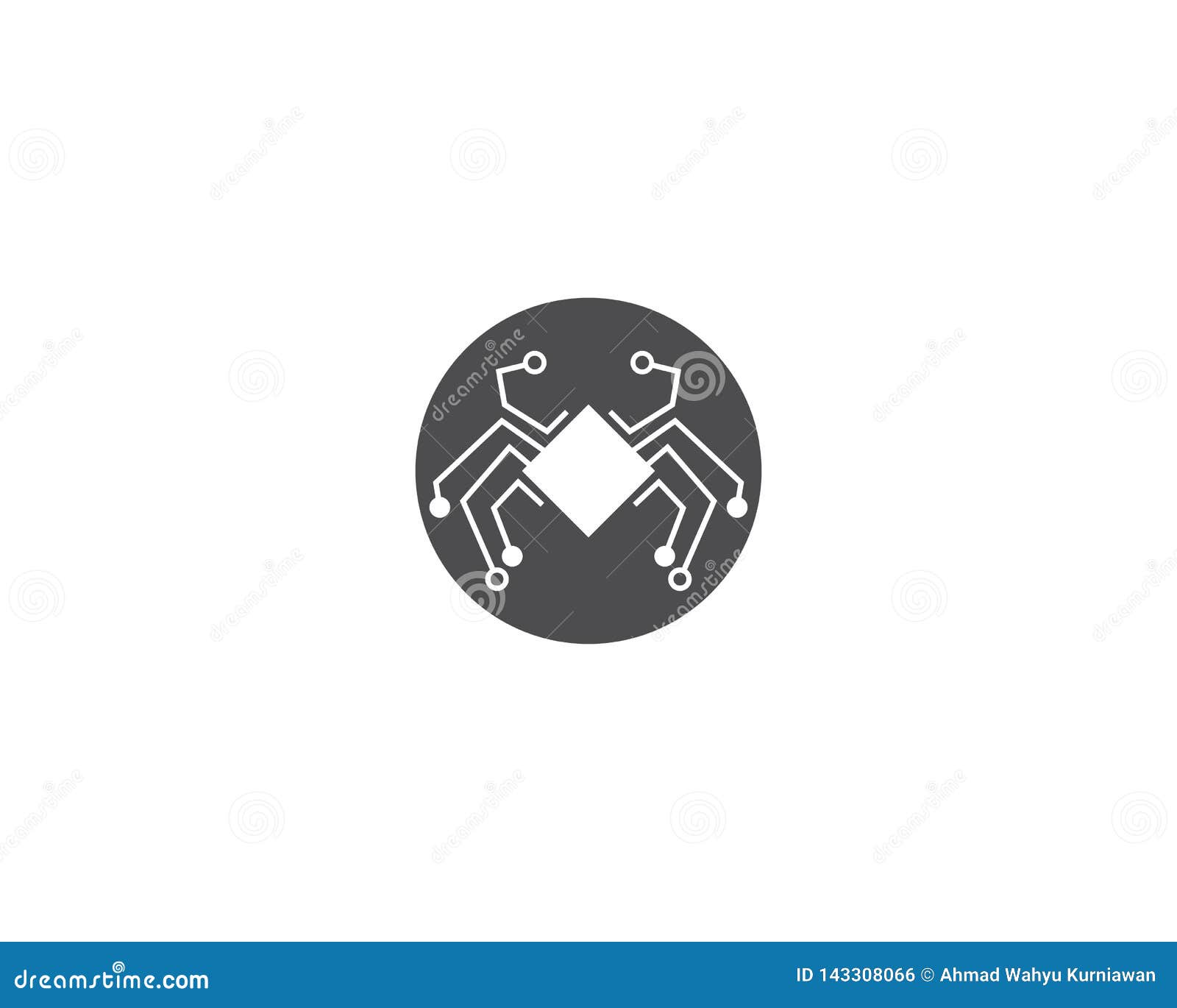 Spider web Technology logo stock vector. Illustration of digital ...