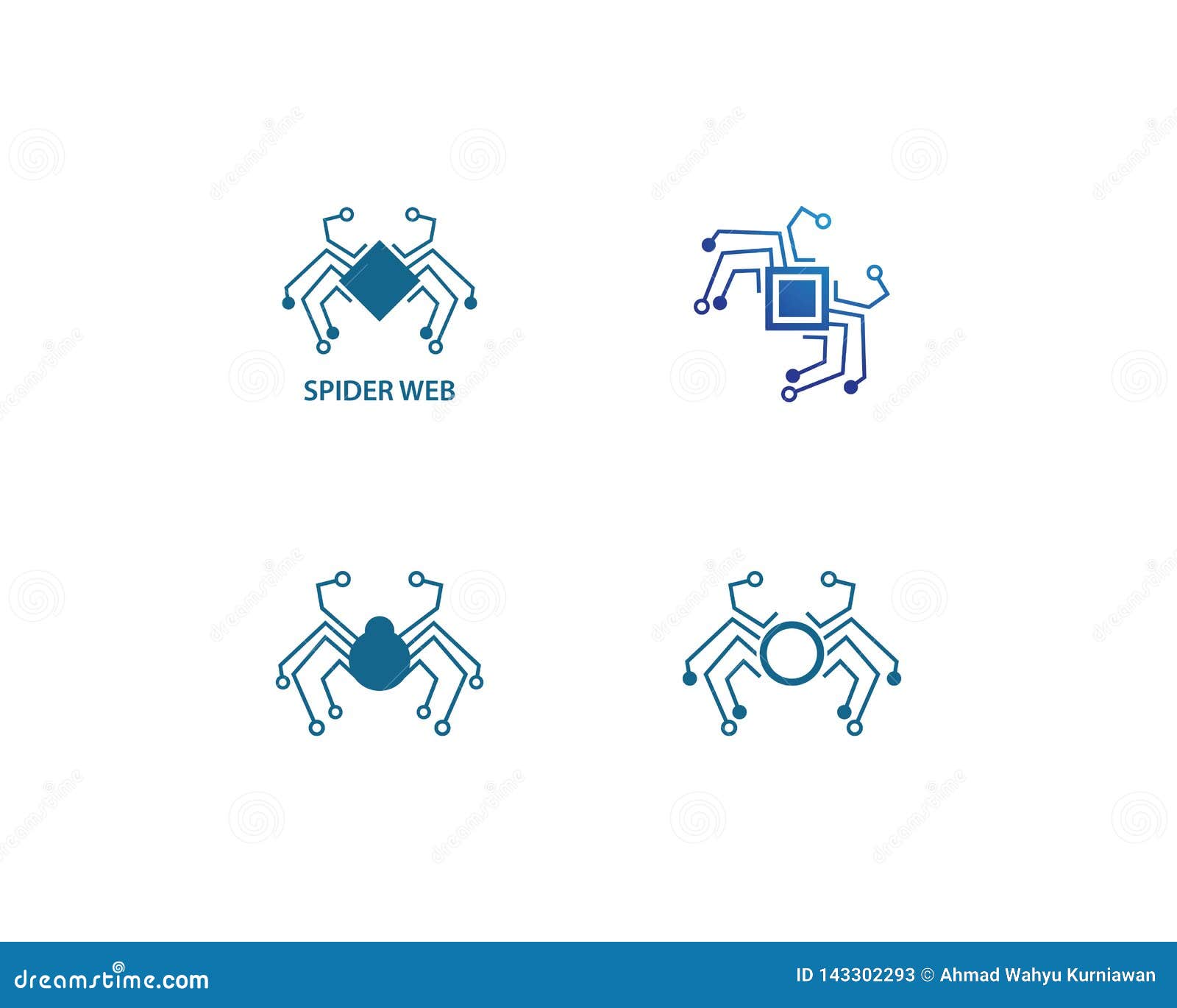 Spider web Technology stock vector. Illustration of circuit - 143302293