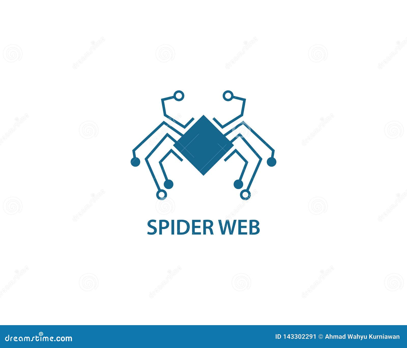 Spider web Technology stock vector. Illustration of modern - 143302291