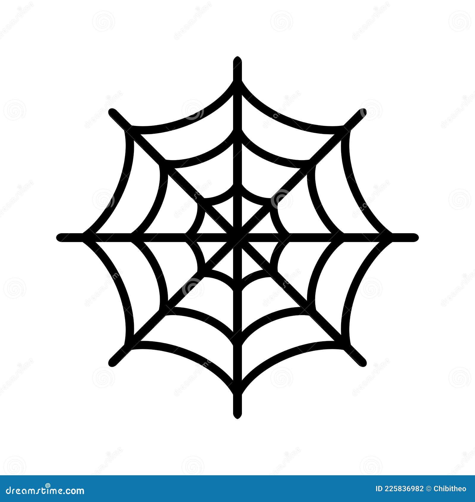 Spider Web Vector Icon. Web Spider for Sticker and Web Icon Stock ...