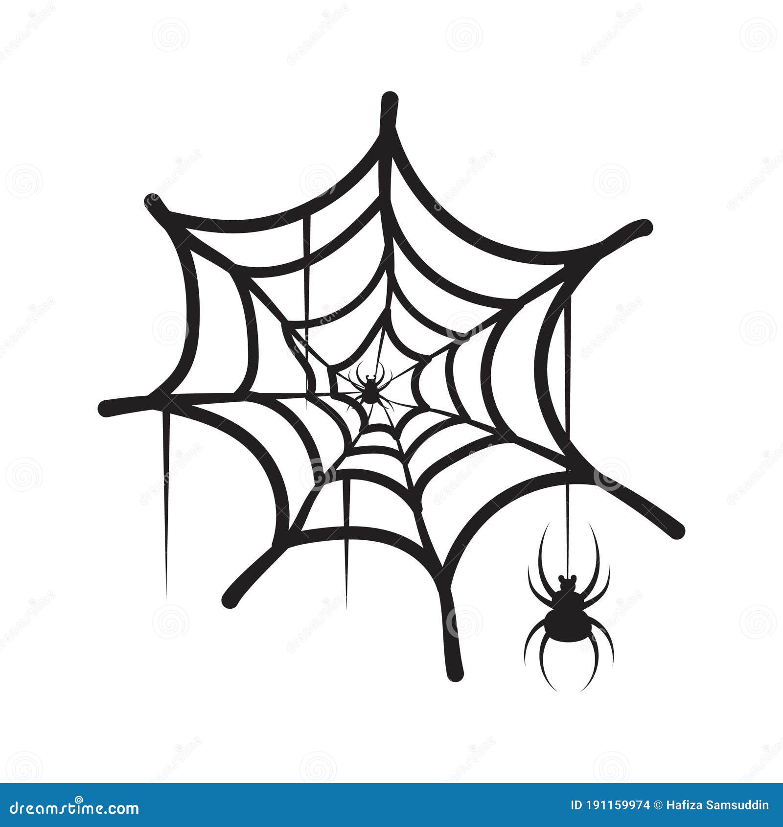 Spider Web. Vector Illustration Decorative Design Stock Vector ...