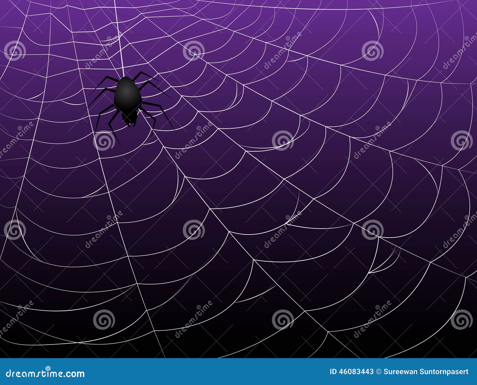 Spider Webs on Purple Background Stock Vector - Illustration of ...