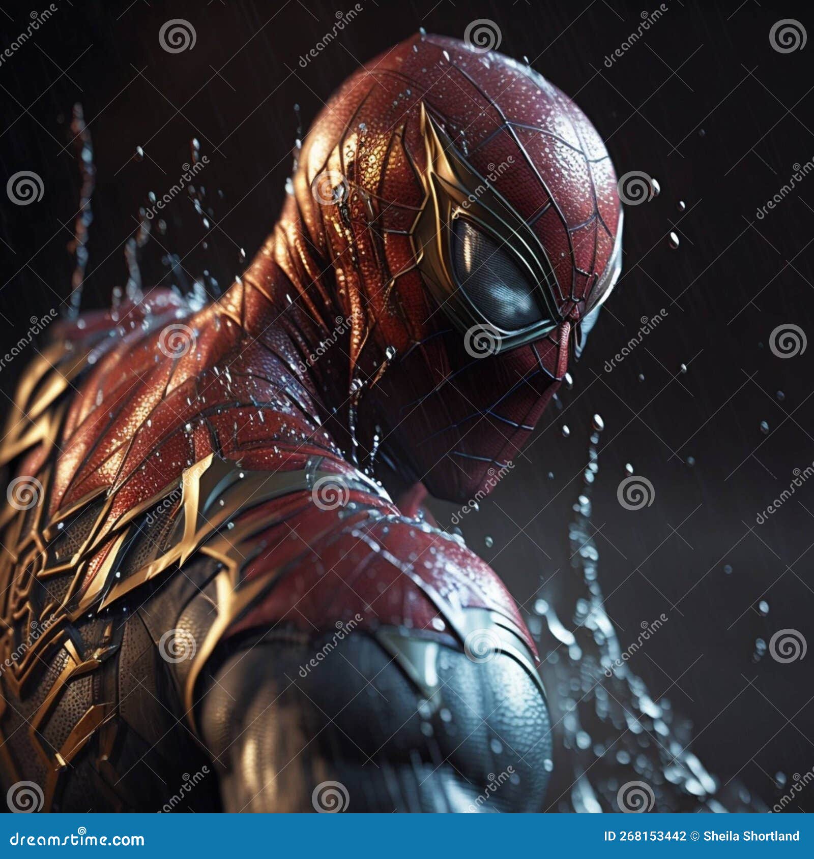 Spiderman Marvel Superhero - High Definition, 8k Rendering Canvas Art ...