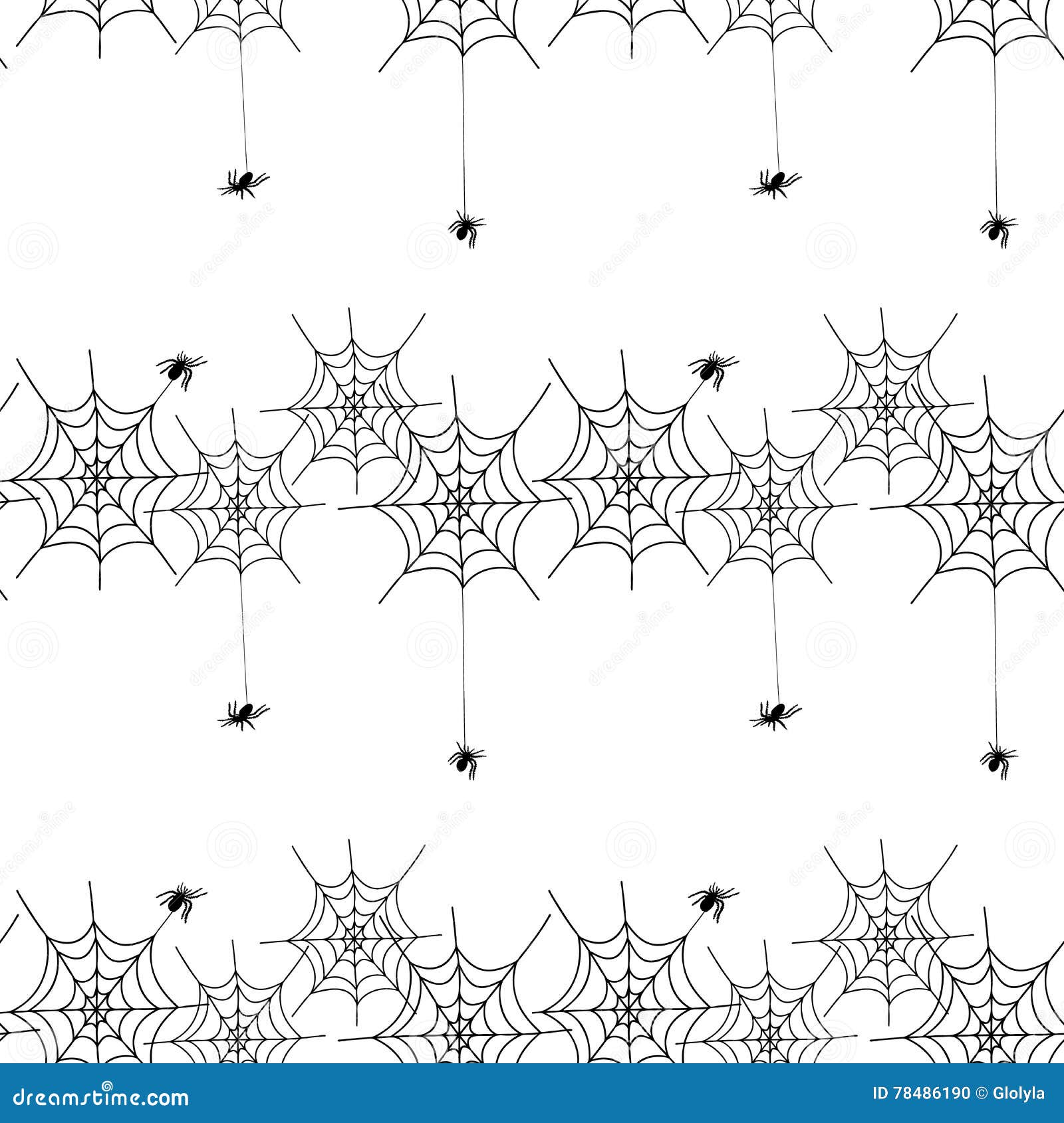 Spiders and cobwebs stock vector. Illustration of graphic - 78486190