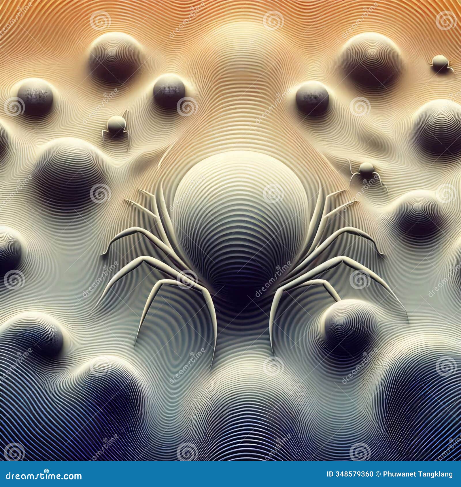 Spiders Are Mysterious Creatures. Royalty-Free Illustration ...