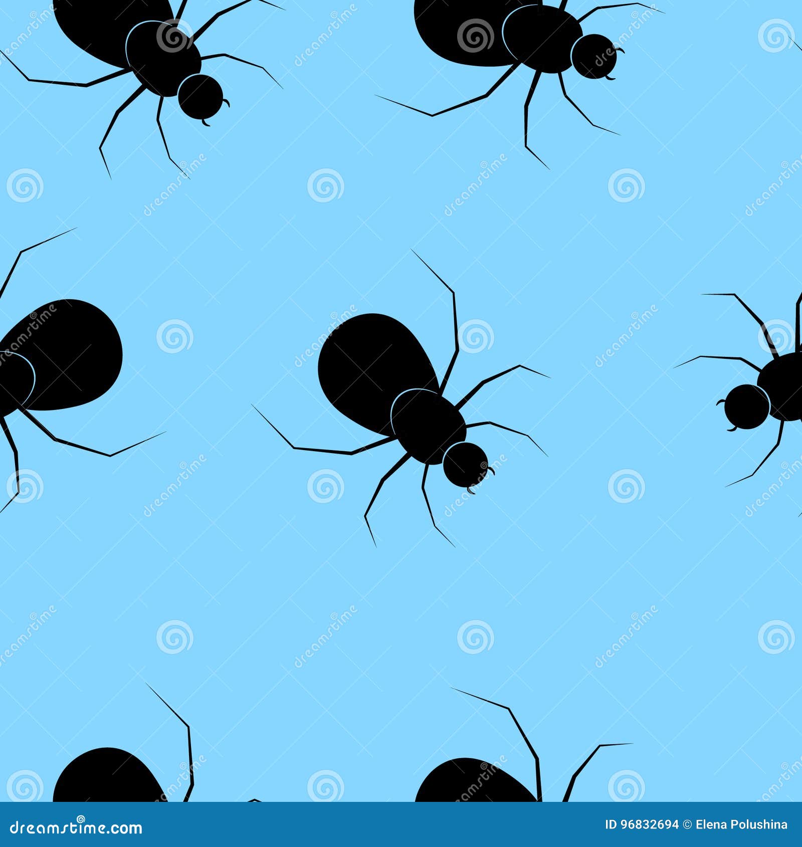 Spiders Pattern, Abstract Seamless Texture; Royalty-Free Illustration ... Spiders Pattern, Abstract Seamless Texture; Royalty-Free Illustration ...