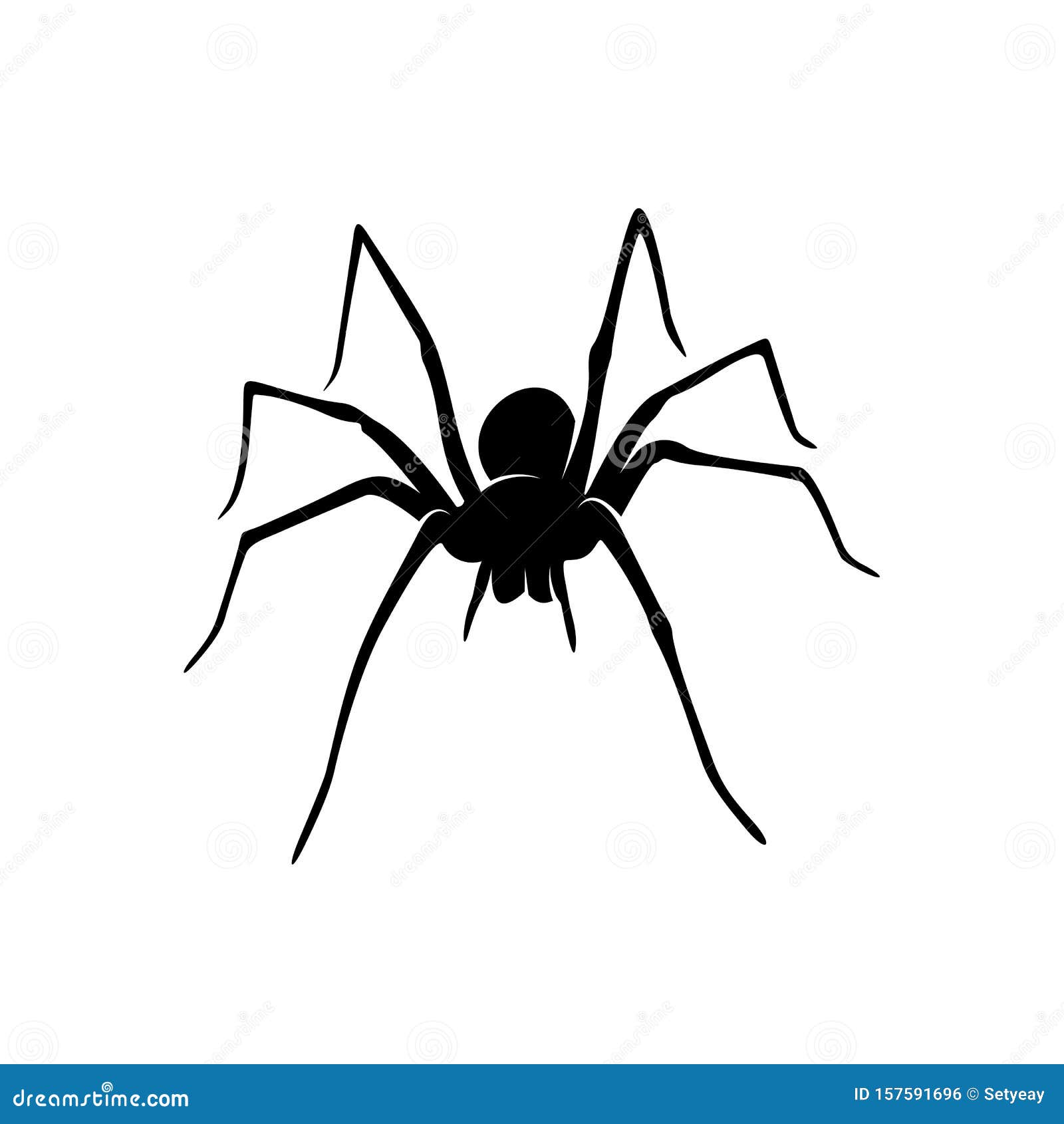 Spiders Vector Design Logo. Spiders Illustration with Various Shapes ...