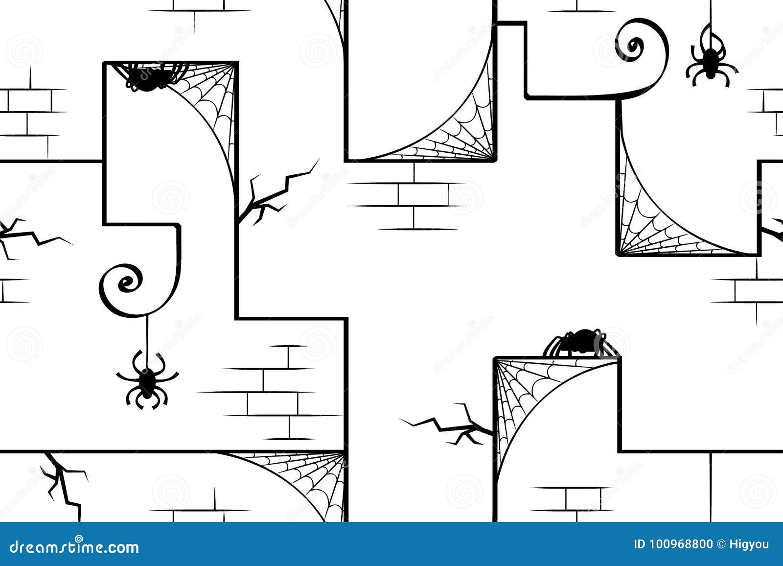 Spiders Wall Abstract Texture Stock Vector - Illustration of abstract ...