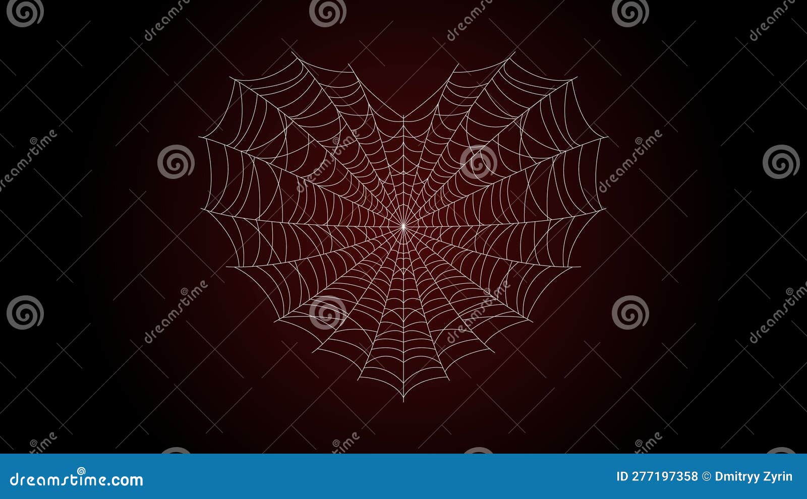 Spiders on Web with Dark Background. Halloween Background Element ...