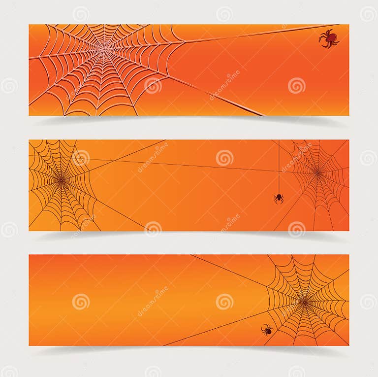 Spiderweb headers vector stock vector. Illustration of header - 63353054