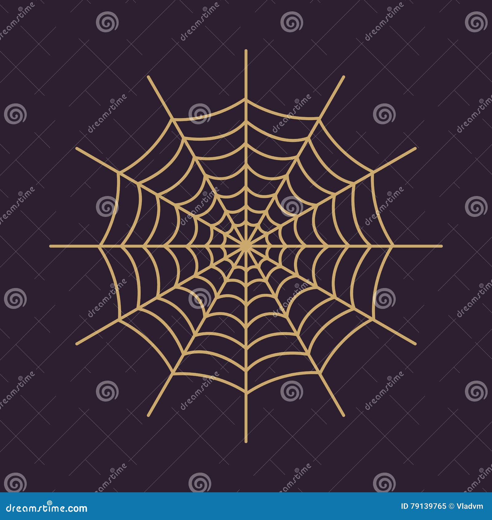 The Spiderweb Icon. Web Symbol Stock Vector - Illustration of haloween ...