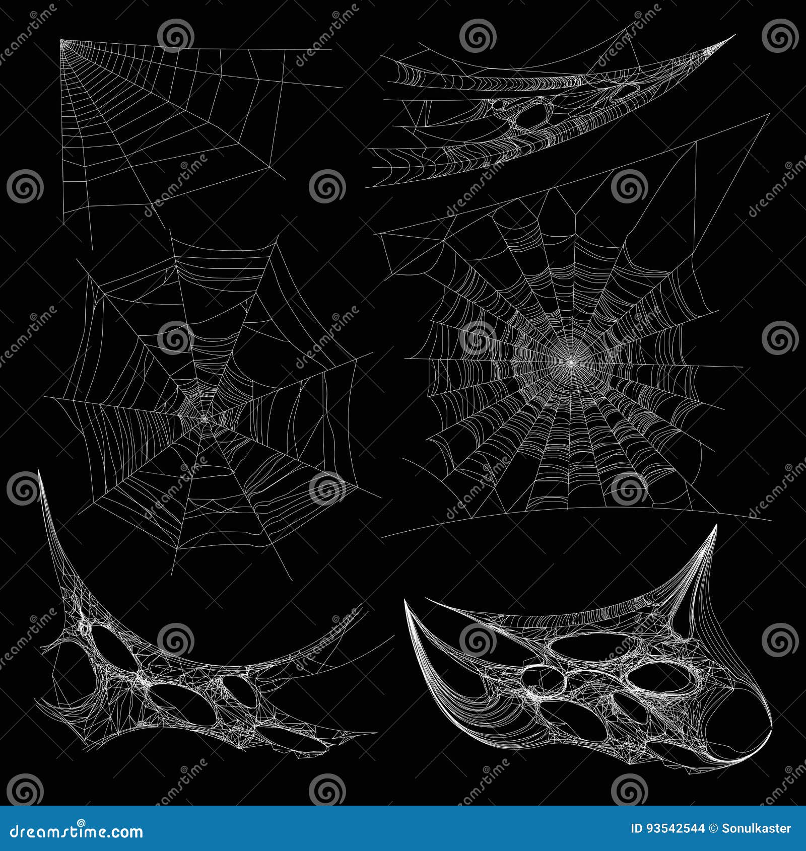 Spiderweb or Spider Web Cobweb on Wall Corner Vector Isolated Icons ... Spiderweb or Spider Web Cobweb on Wall Corner Vector Isolated Icons ...