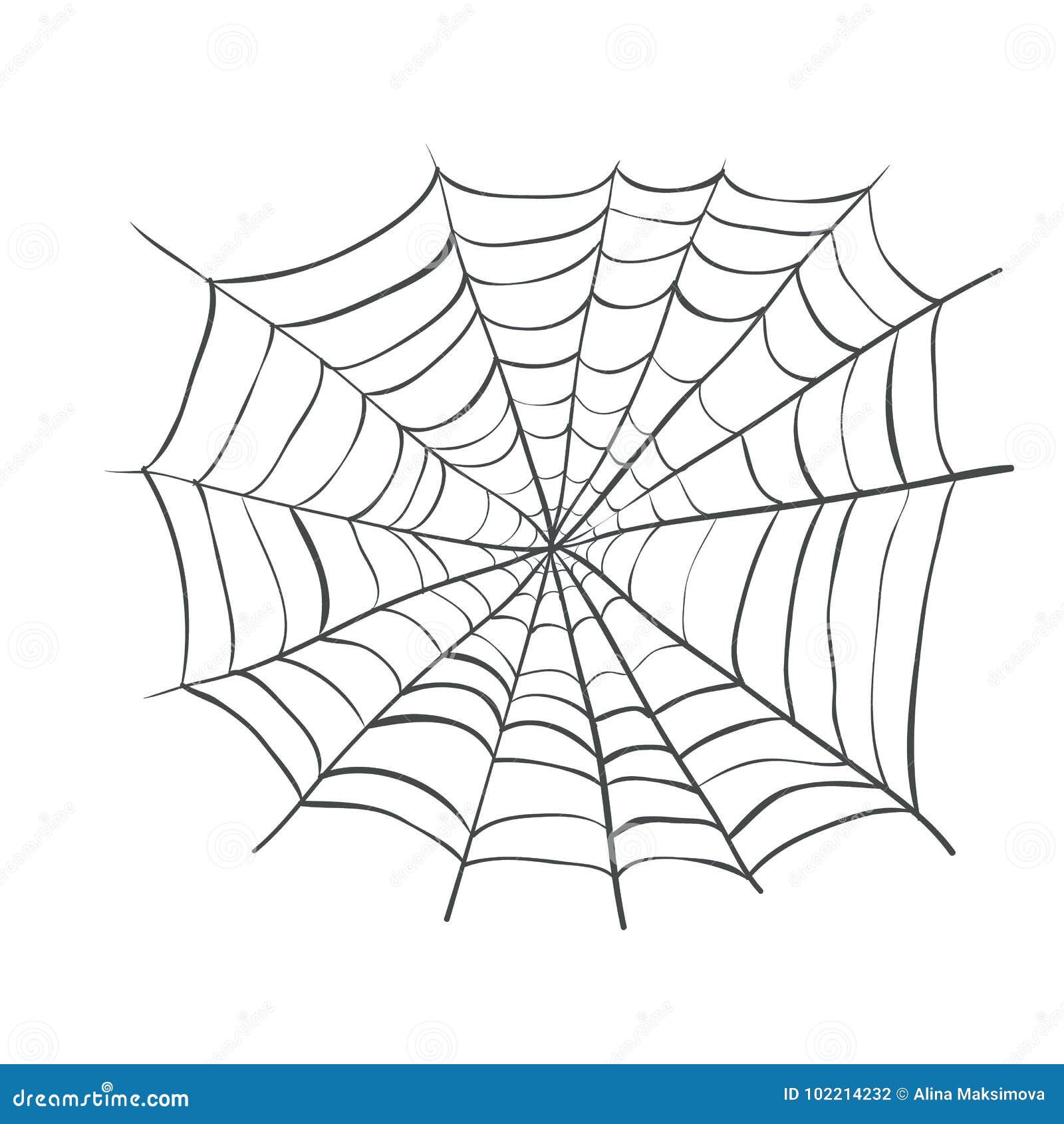 Spiderweb, Web Spider Vector Illustration. Stock Vector - Illustration ...
