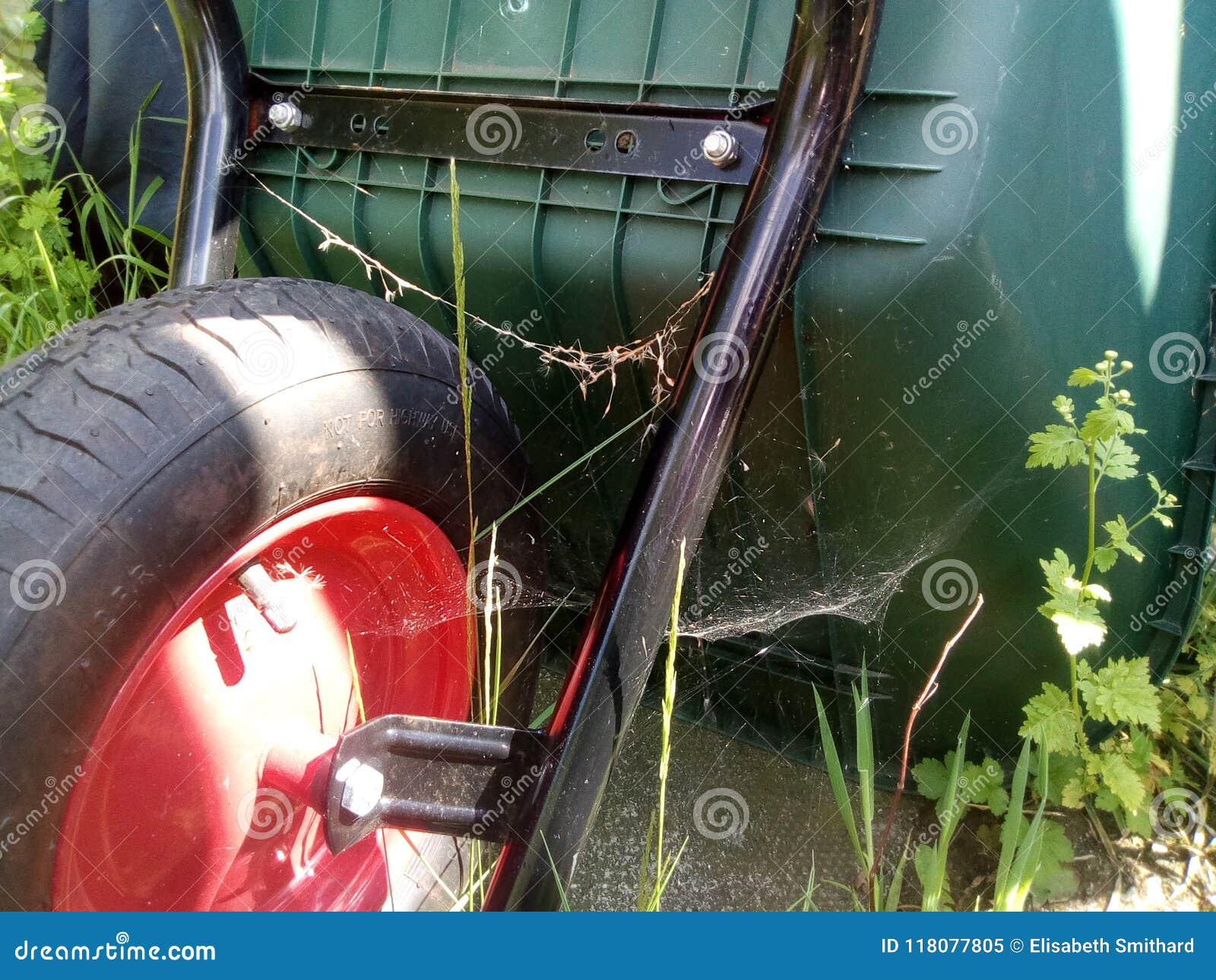 Wheelbarrow stock image. Image of wheelbarrow, wheel - 118077805