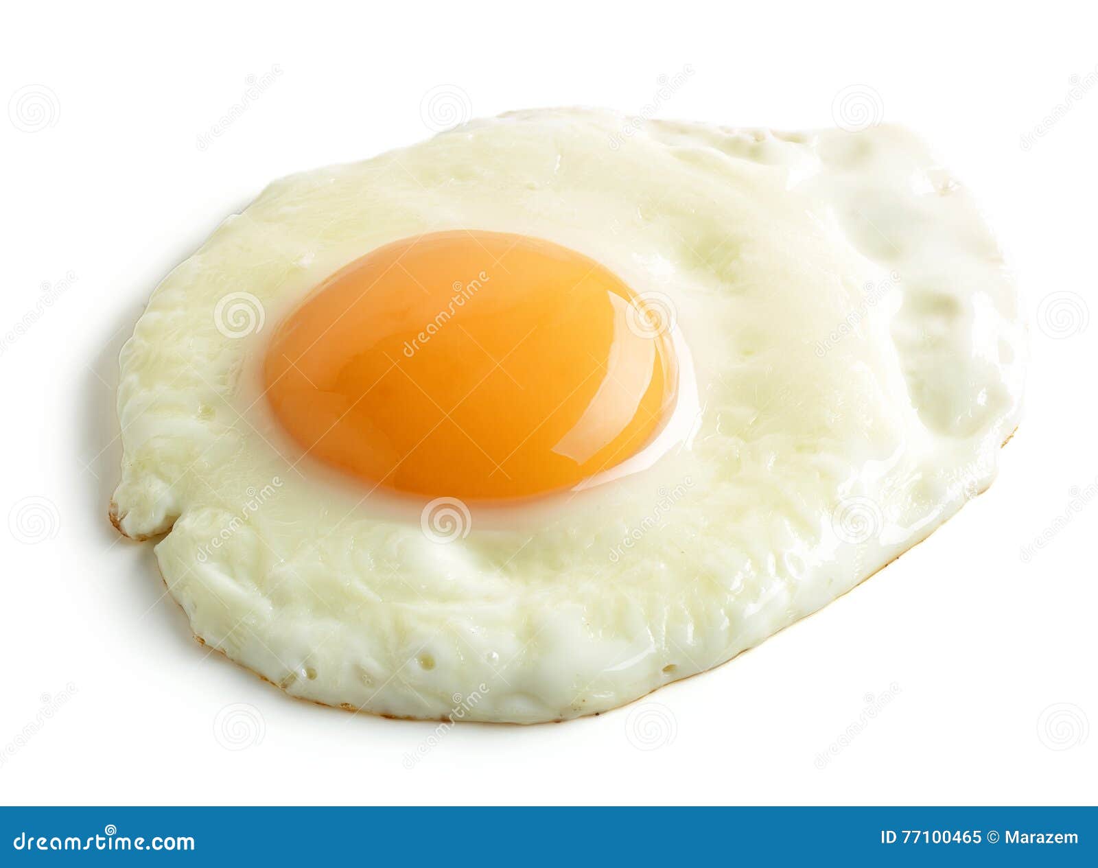 Spiegelei Auf Weißem Hintergrund Stockbild - Bild von nahaufnahme ...