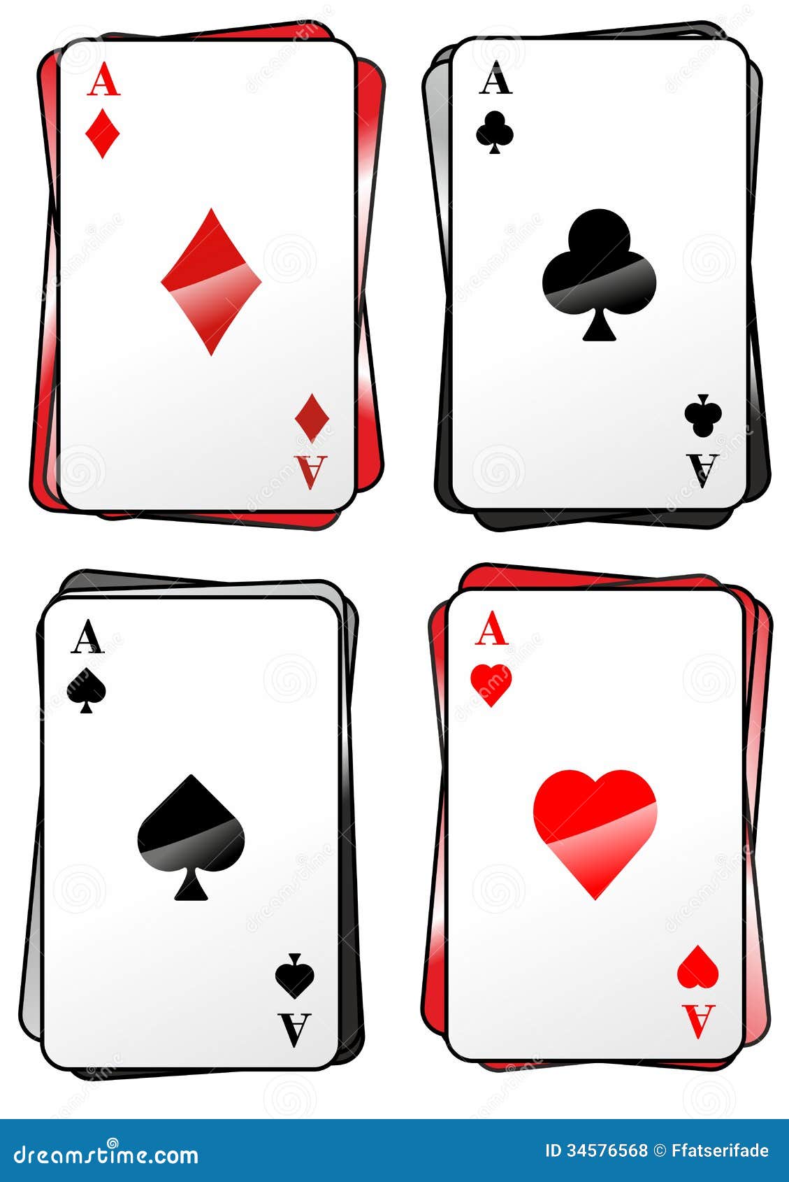 Spielkarten1710e stock illustration. Illustration of game - 34576568