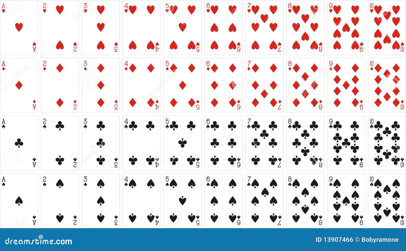 Spielkarten Klassisch Lizenzfreies Stockbild - Bild: 13907466