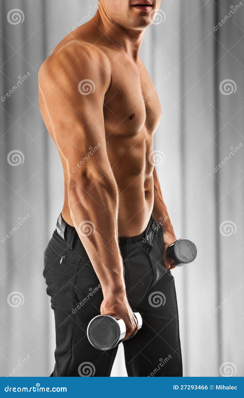 Spier Mannelijk Torso Op Abstracte Achtergrond Stock Foto - Image of ...