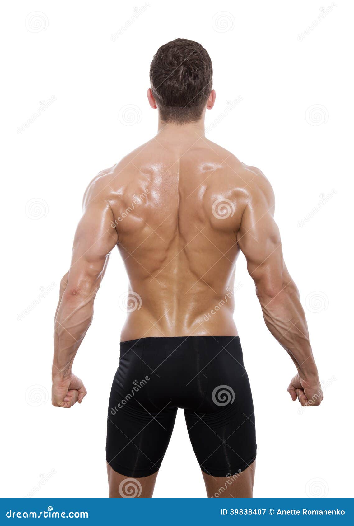 Spier mannelijke rug stock afbeelding. Image of bodybuilder - 39838407