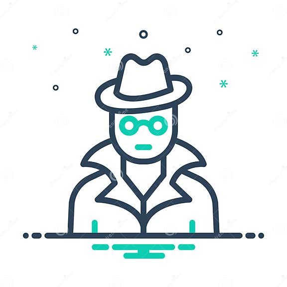 Mix Icon for Spies, Spy and Fink Stock Vector - Illustration of ...