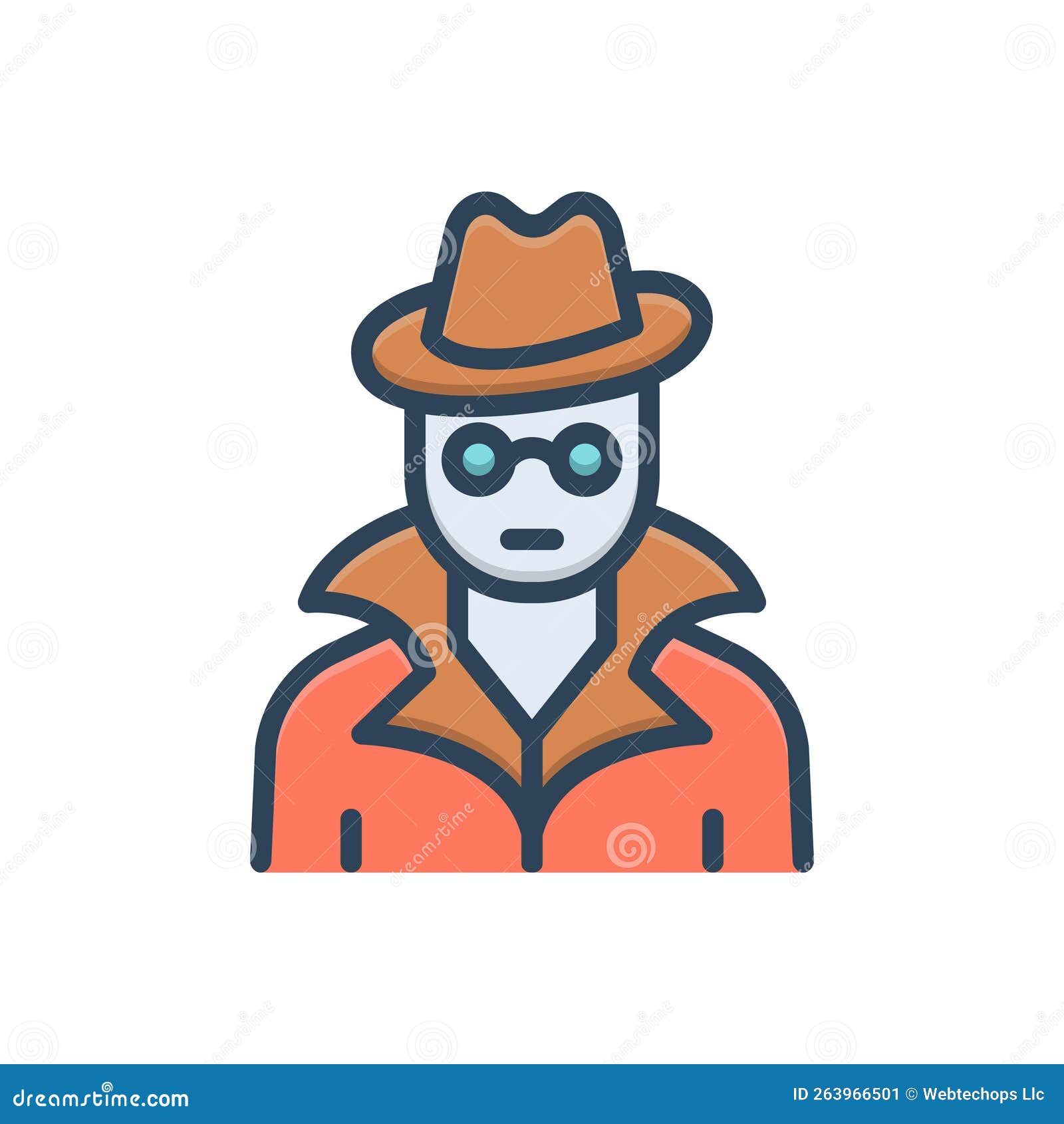 Color Illustration Icon for Spies, Spy and Hacker Stock Vector ...