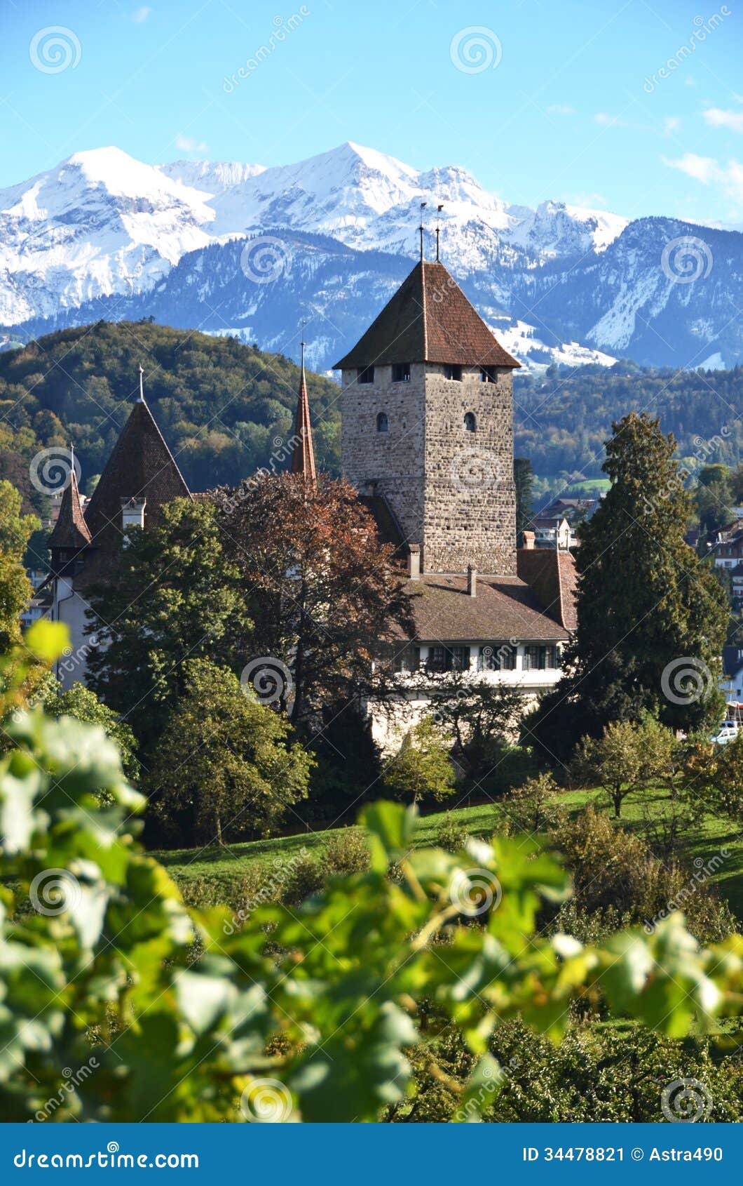 Spiez Castle, Switerland stock image. Image of european - 34478821