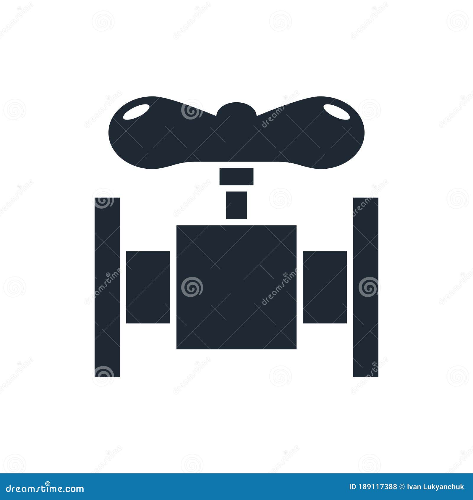 Spigot icon faucet sign stock vector. Illustration of trickle - 189117388