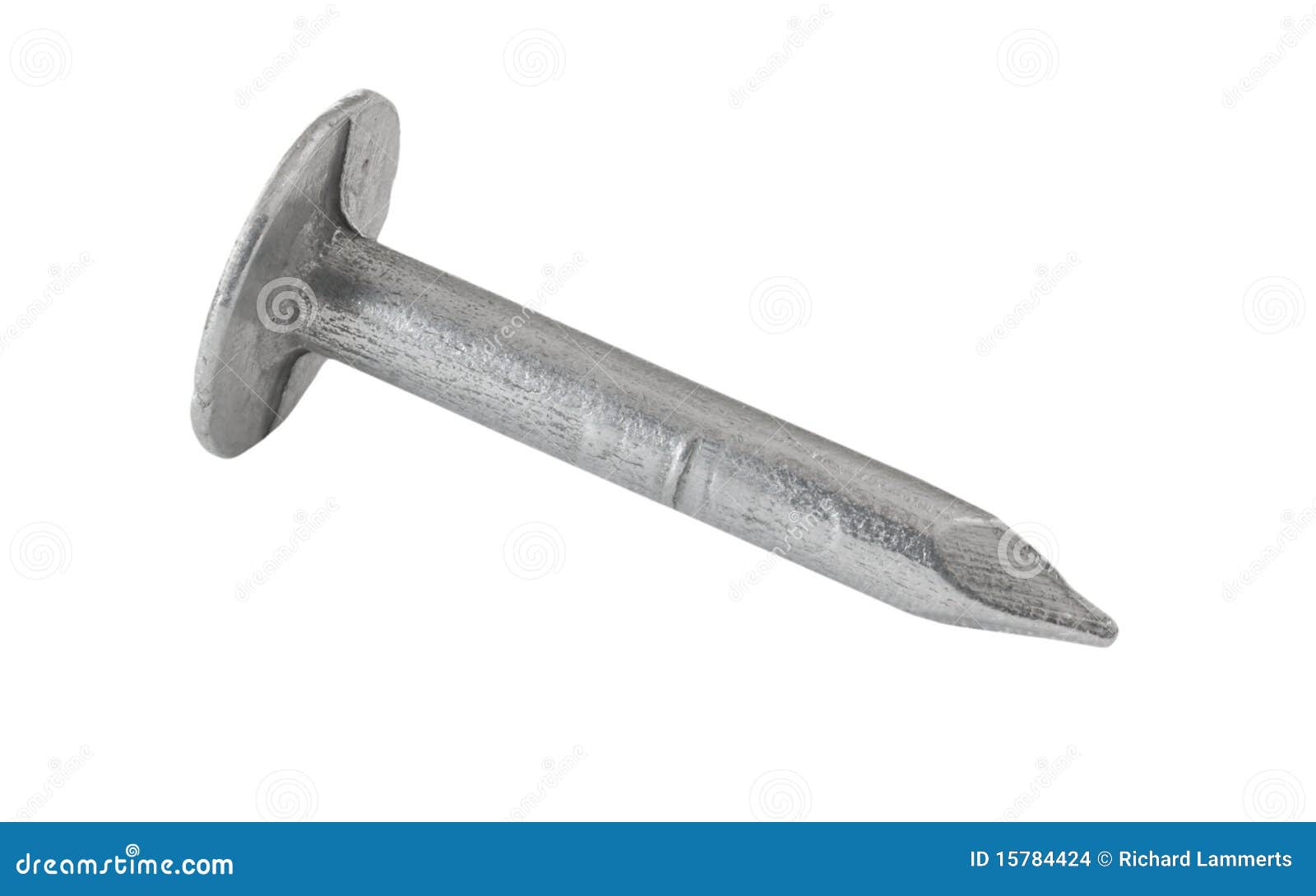 Spijker stock foto. Image of sluit, geïsoleerd, ijzer - 15784424