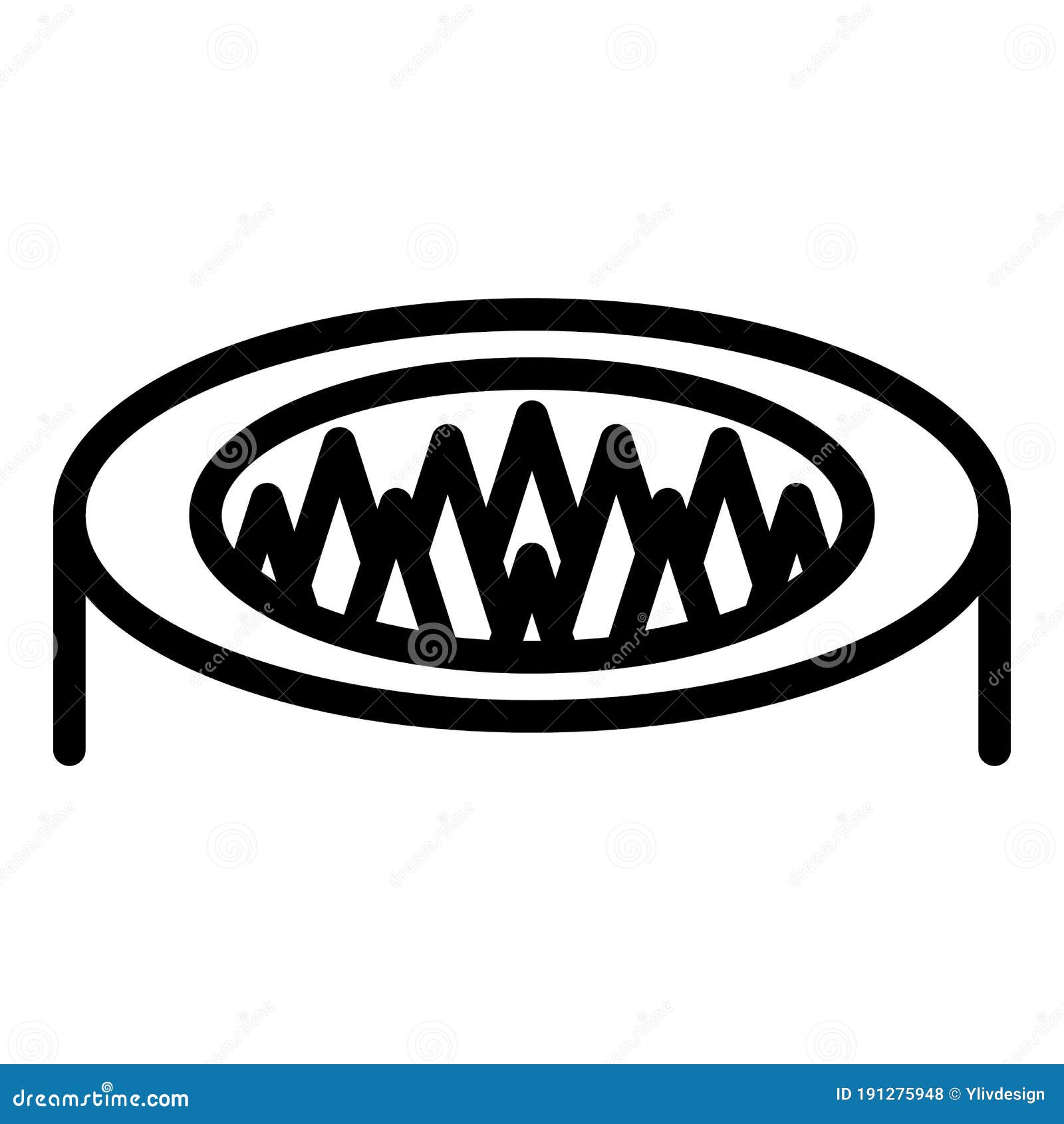 Spike Animal Trap Icon, Outline Style Stock Vector - Illustration of ...