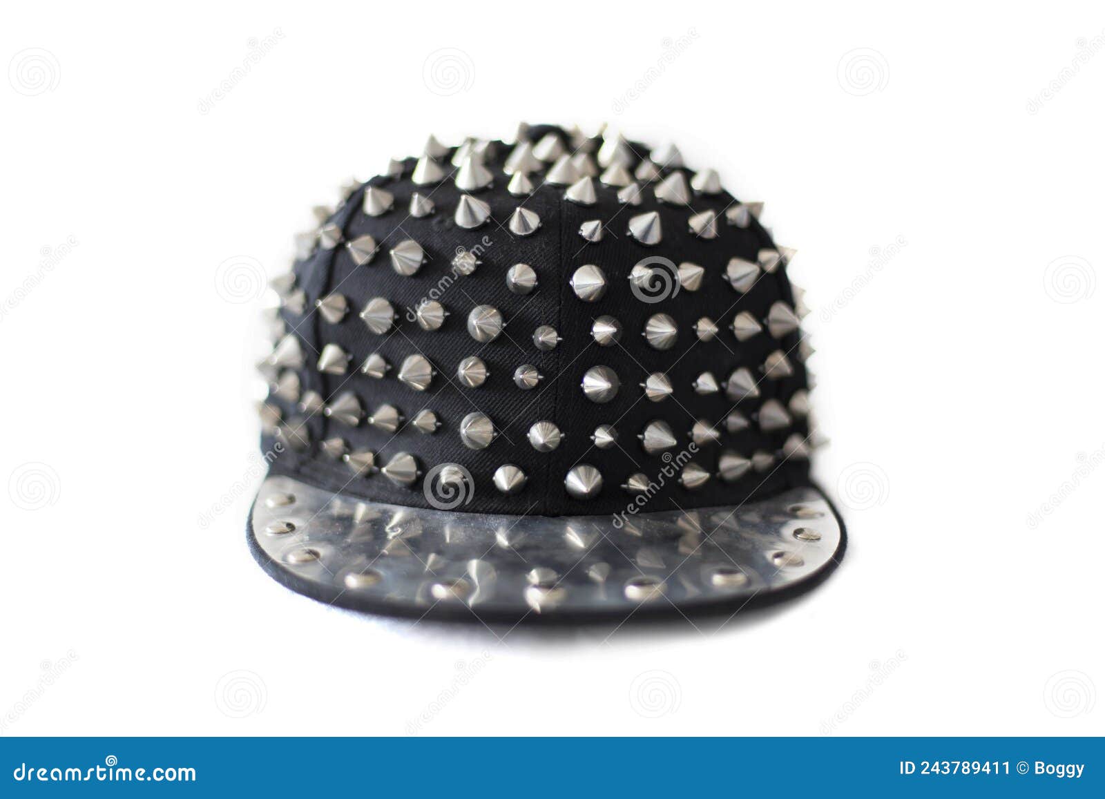 Spike Cap on White Background Stock Image - Image of stylish, spiked ...