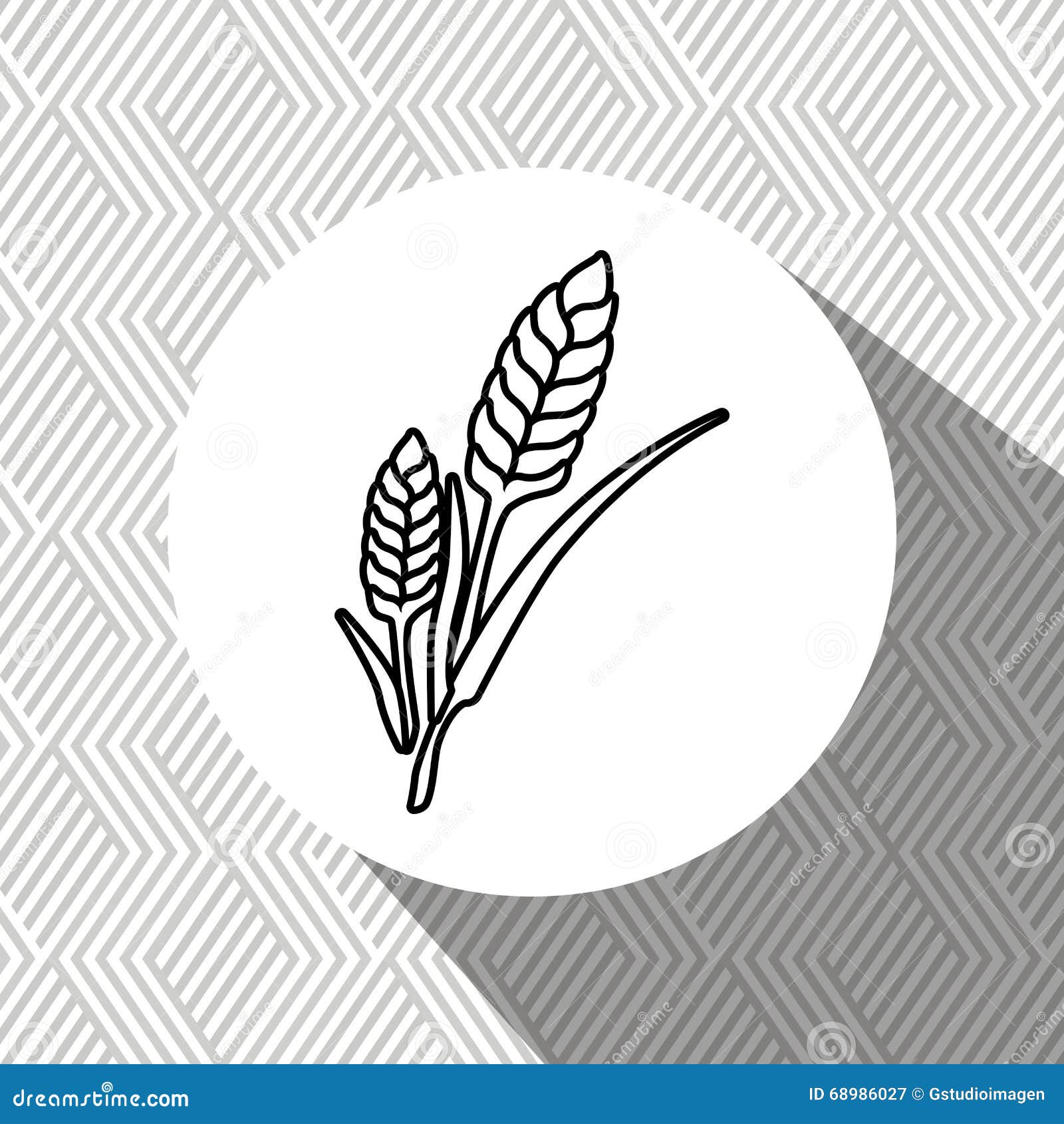 Spike icon design stock illustration. Illustration of agriculture ...