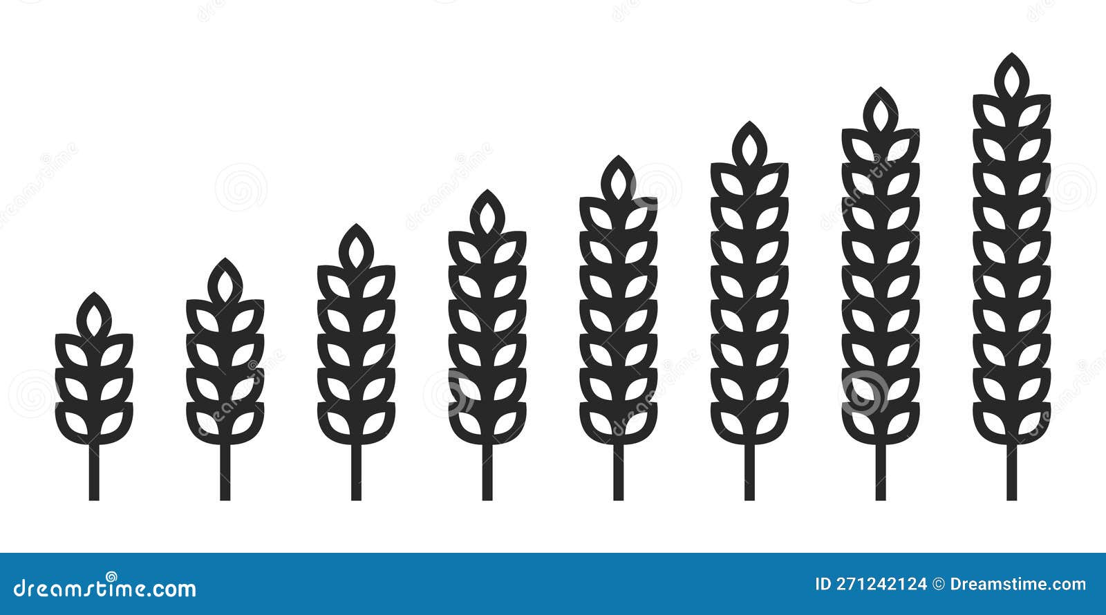 Spike Icon Set Simple Design Stock Illustration - Illustration of logo ...