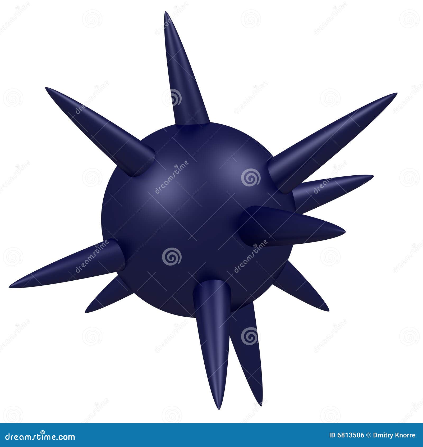 Spiked ball stock illustration. Illustration of detonator - 6813506