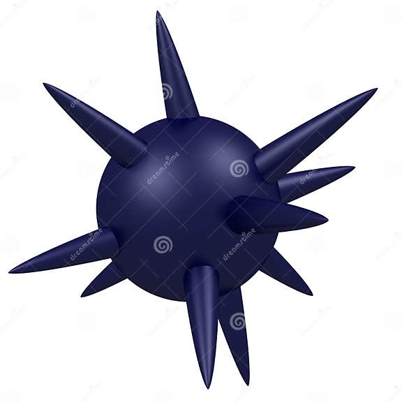 Spiked ball stock illustration. Illustration of detonator - 6813506
