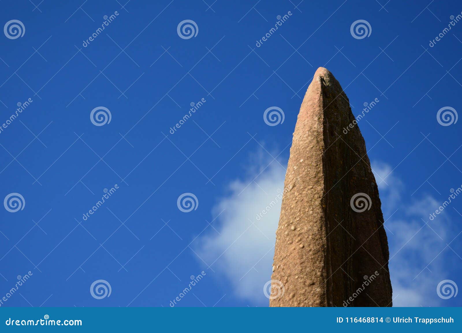 A Spiked Rock in the Blue Sky Stock Photo - Image of france, landscape ...
