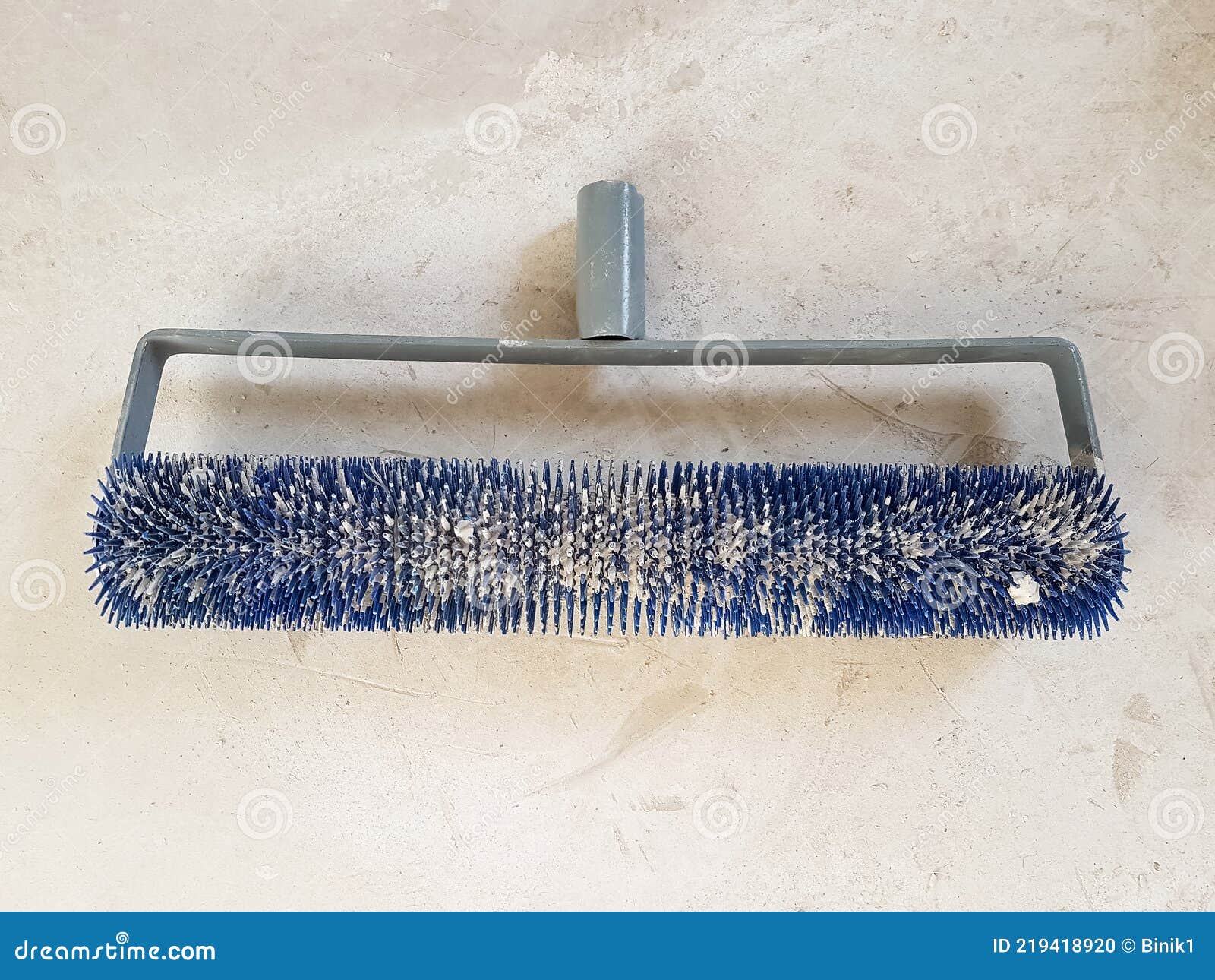 Spiked Roller for Self-leveling Floor Stock Photo - Image of material ...