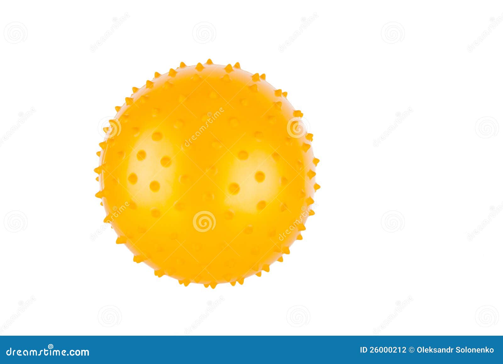 Spiked rubber toy ball stock photo. Image of inflate - 26000212