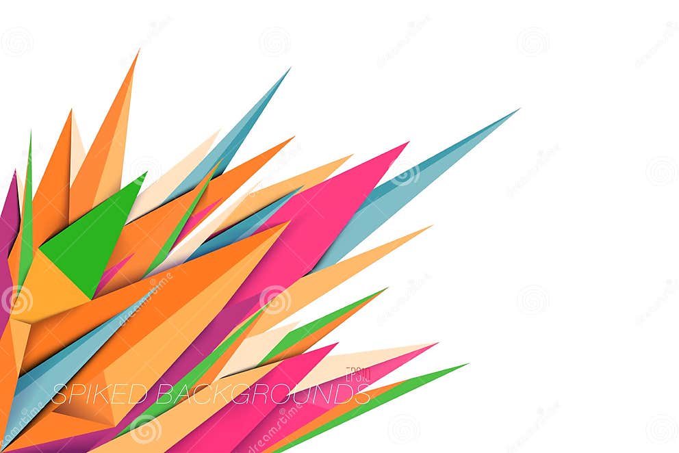 Spiked Shape Colors Backgrounds Stock Vector - Illustration of shape ...