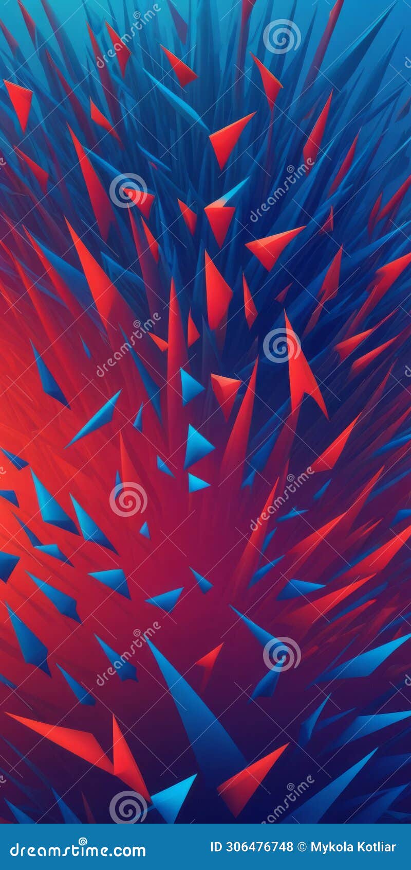 Spiked Shapes in Red Mediumslateblue Stock Photo - Image of wallpaper ...
