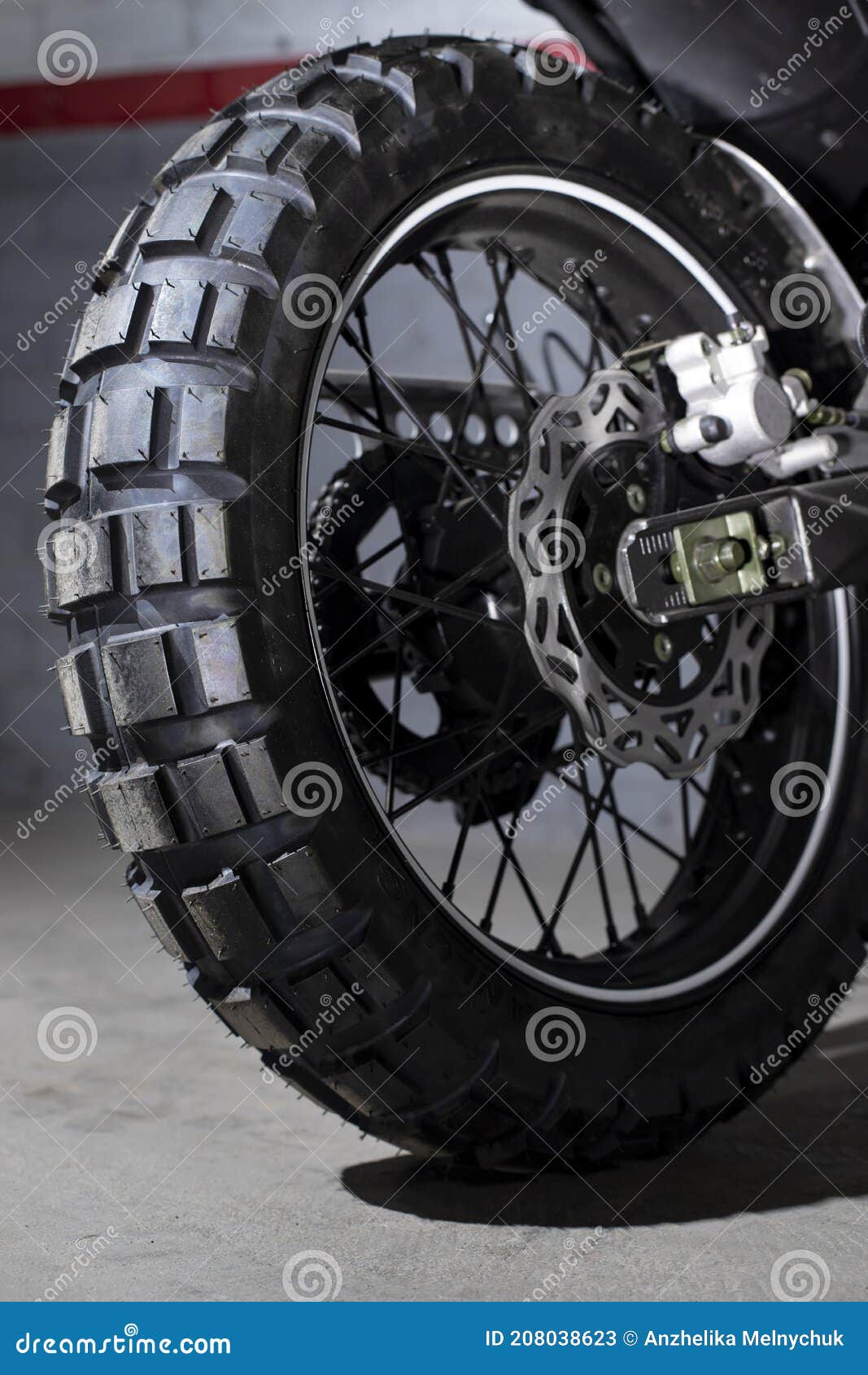 Motorcycle Spiked Wheels For Speedway Royalty-Free Stock Photo ...