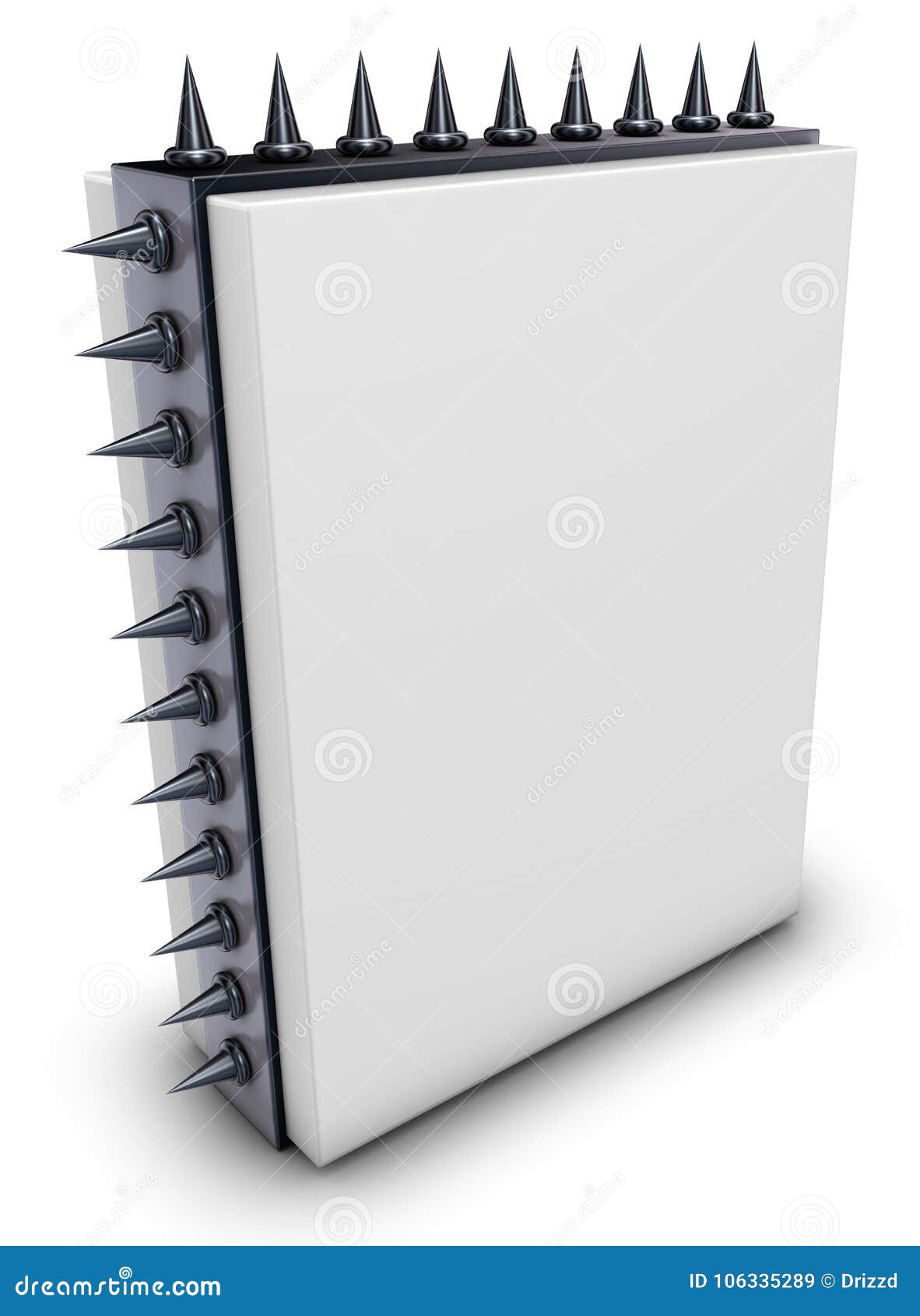 Spikes box stock illustration. Illustration of packet - 106335289