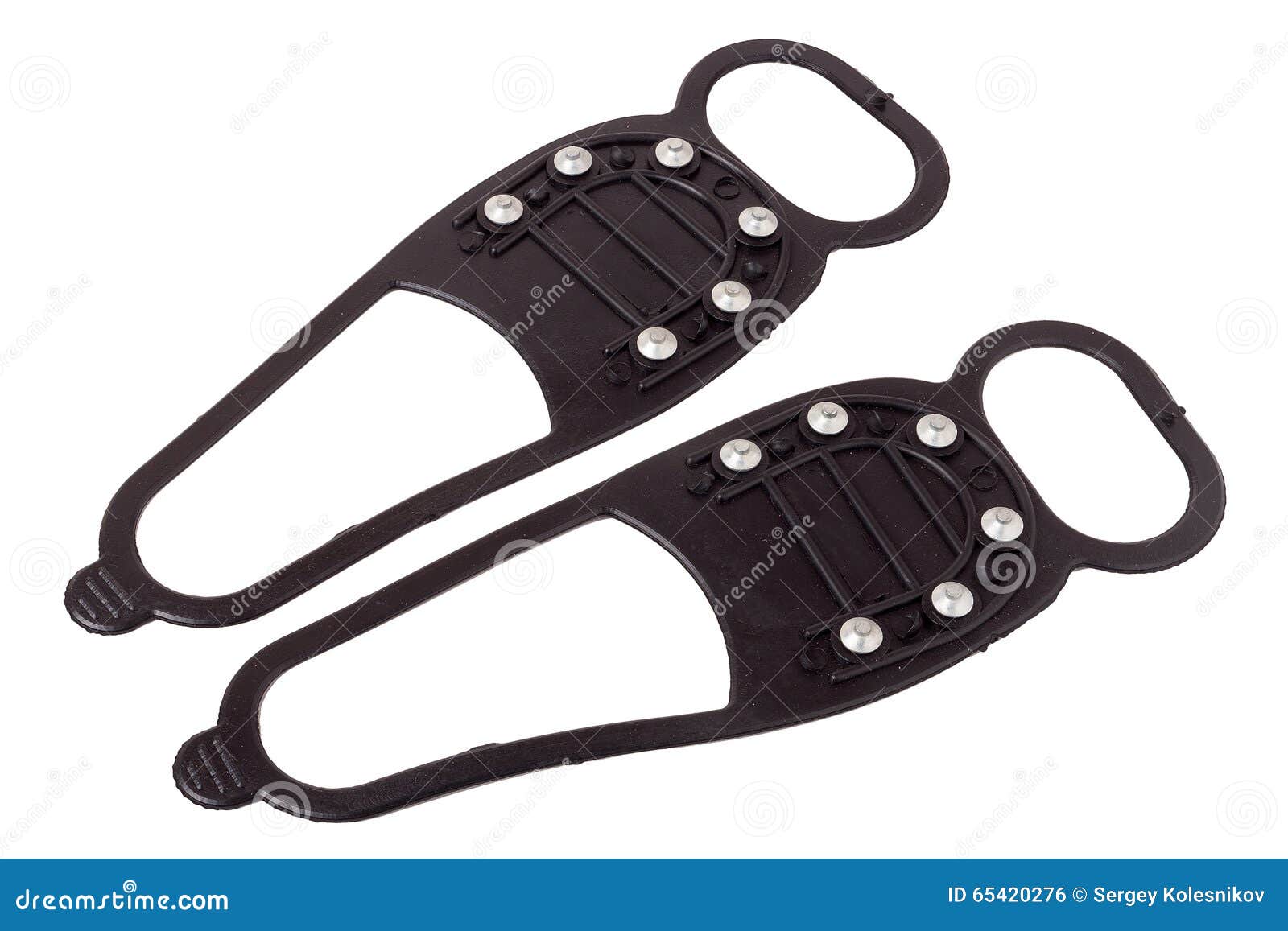 Spikes for Ice Isolated on White Stock Photo - Image of frost, pair ...