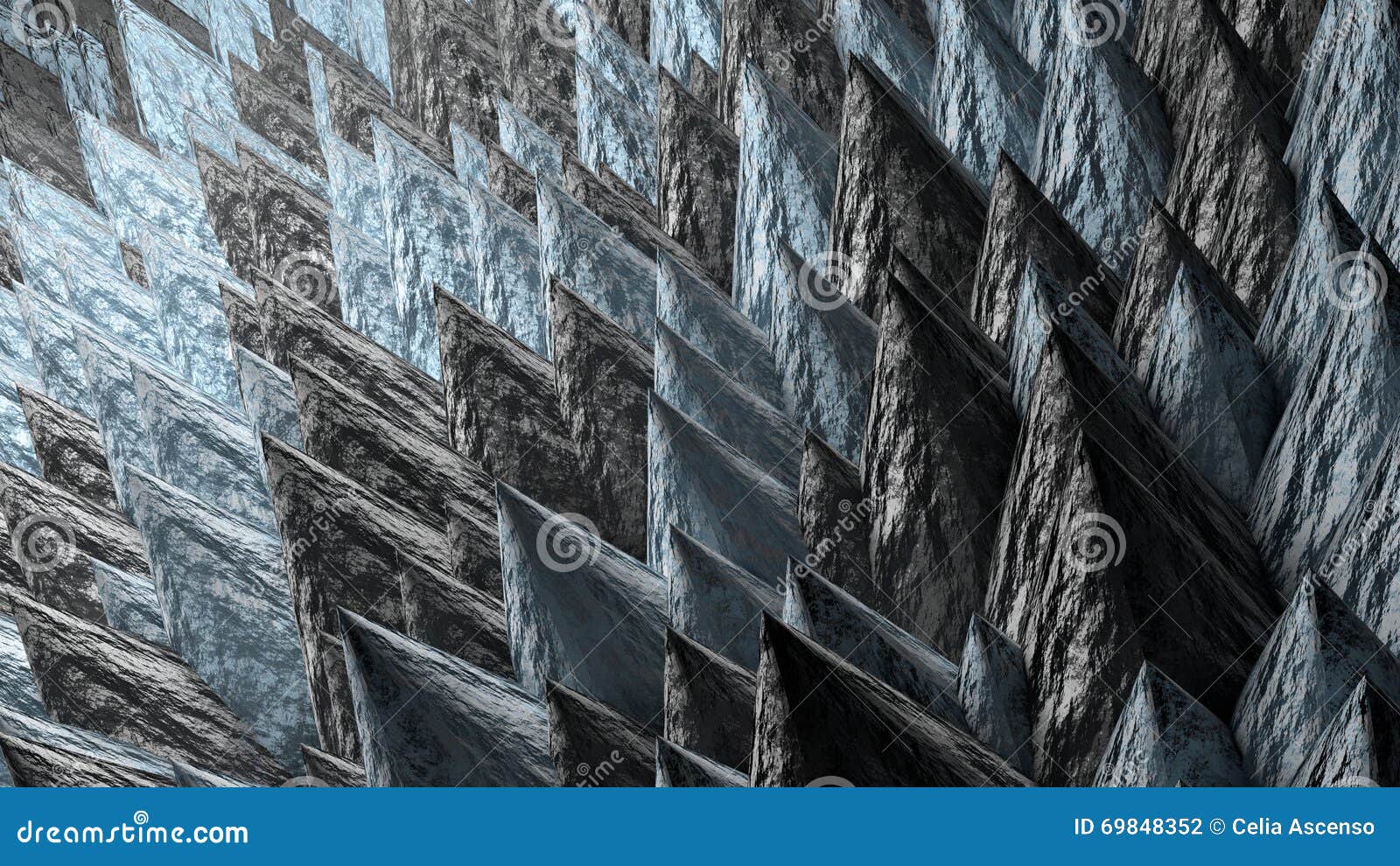 Spikes Mountains Abstract Geometric Background Stock Illustration ...