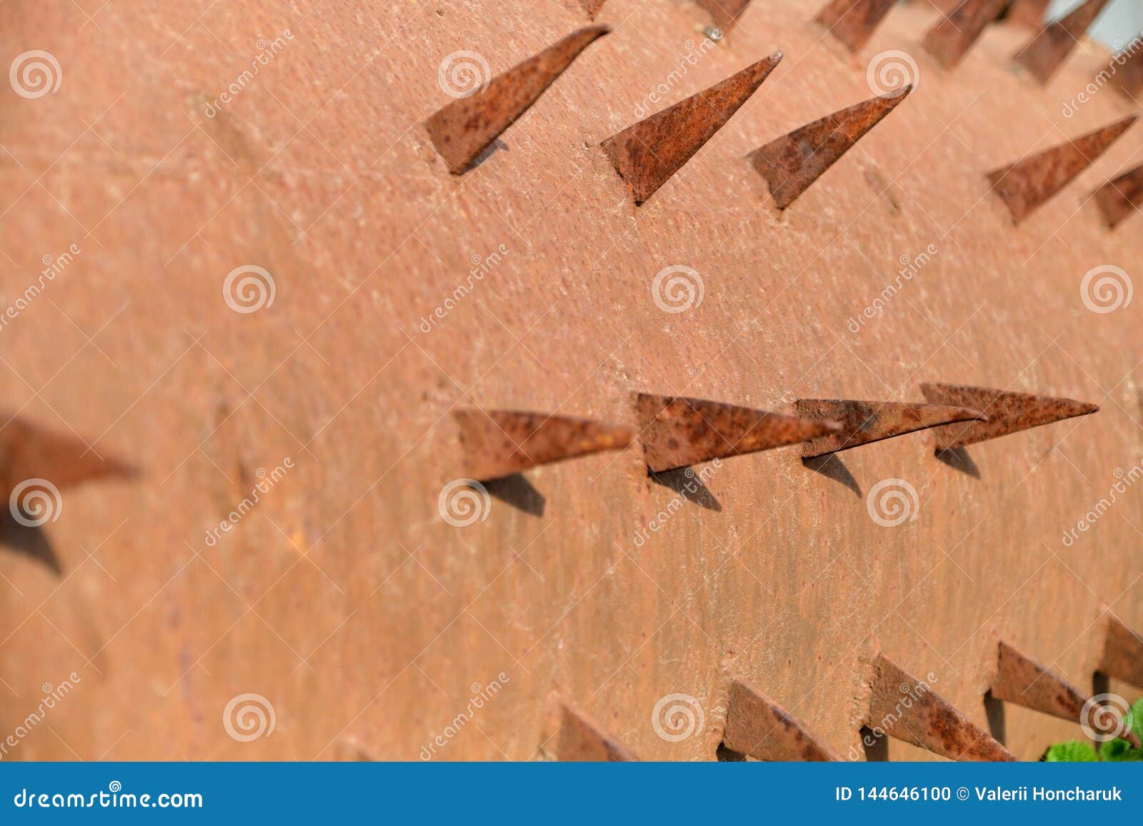 Spikes Texture, Spike Metal Rusty Aged Surface Stock Photo - Image of ...