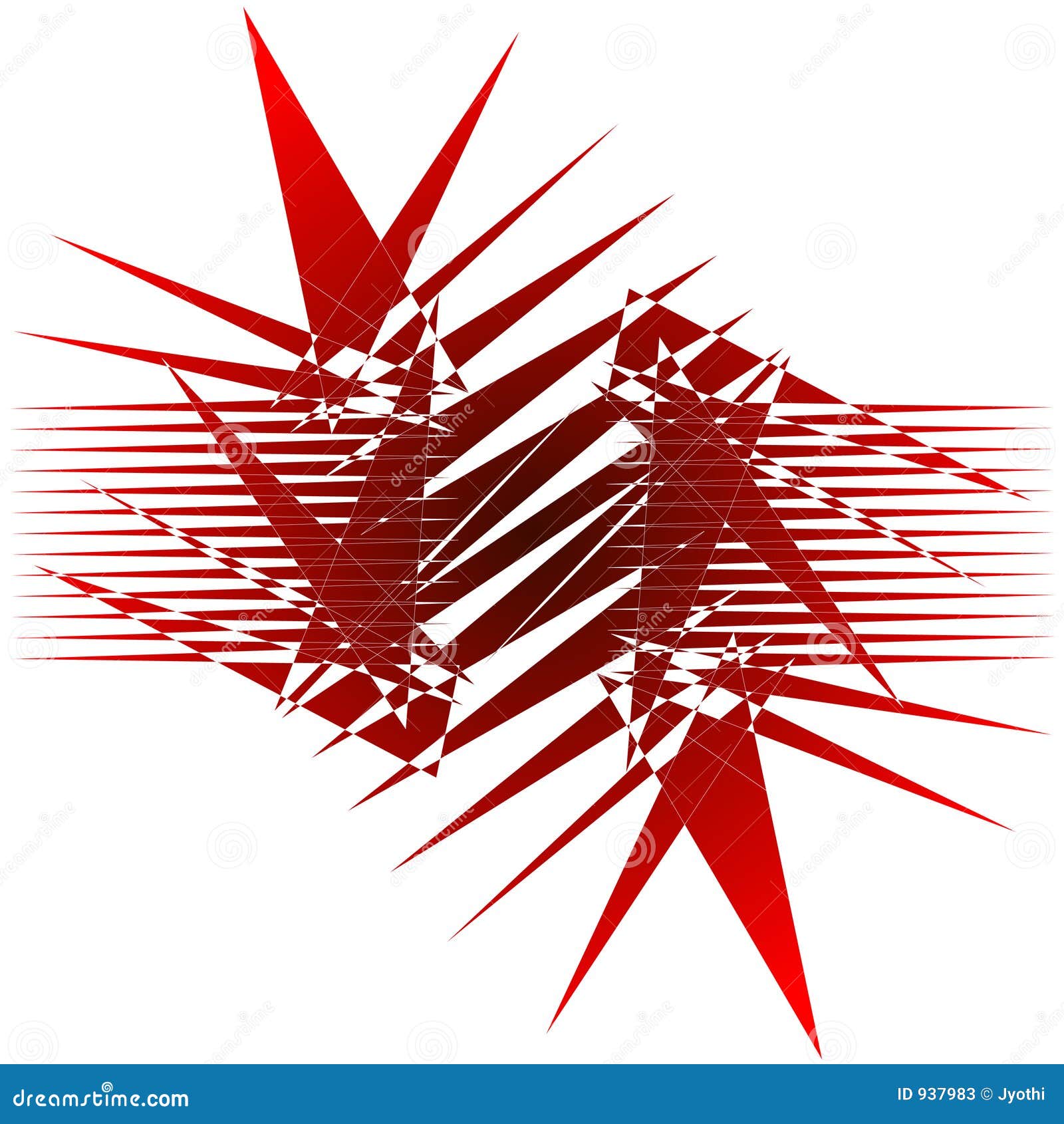 Spiky abstract stock illustration. Illustration of symmetry - 937983