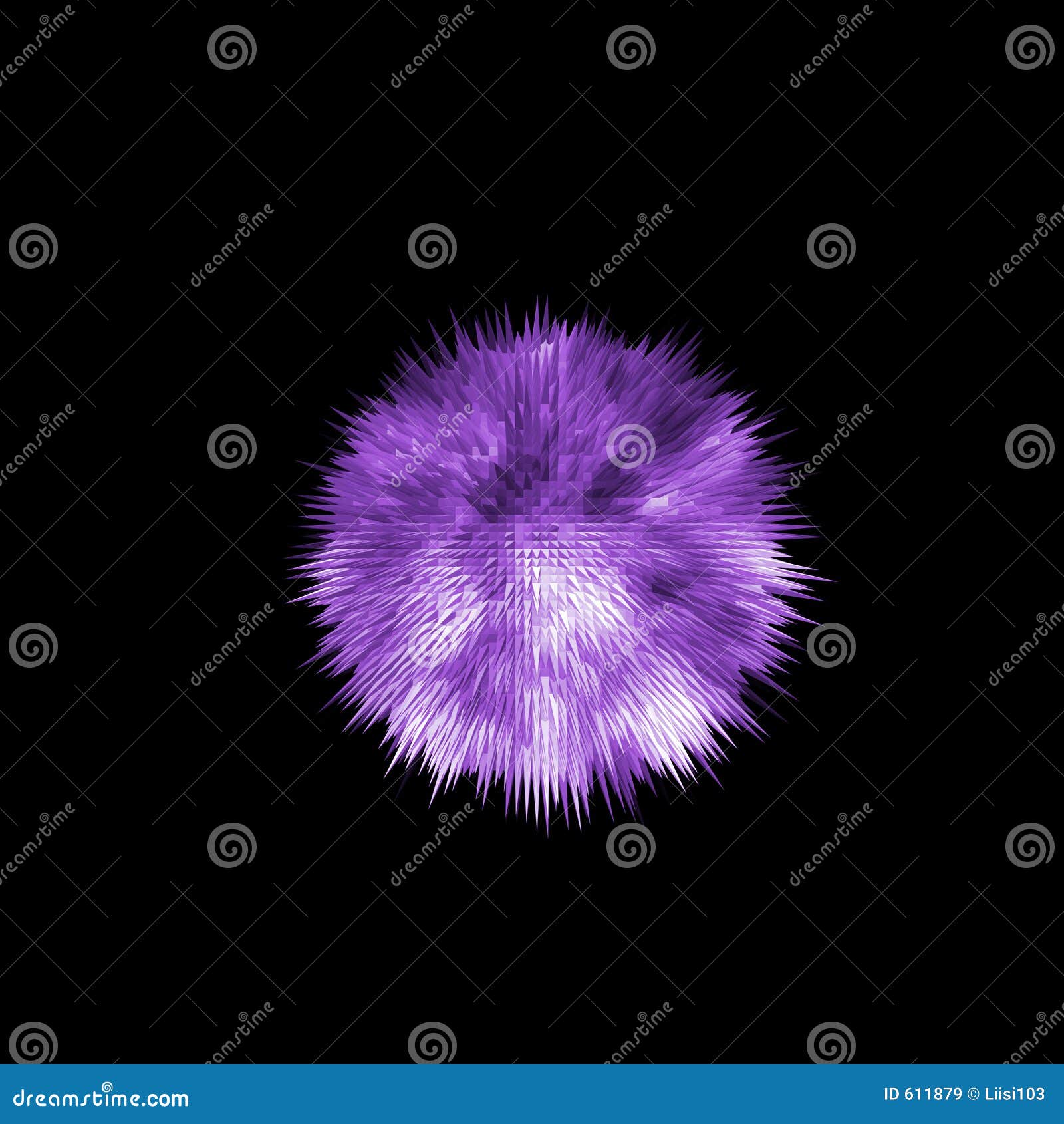 Spiky ball stock illustration. Illustration of abstract - 611879