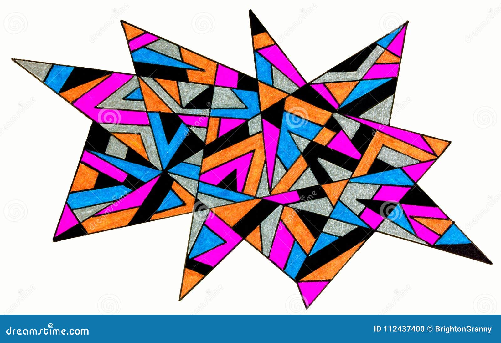 Spiky Gel Pen Drawing Royalty-Free Stock Image | CartoonDealer.com ...